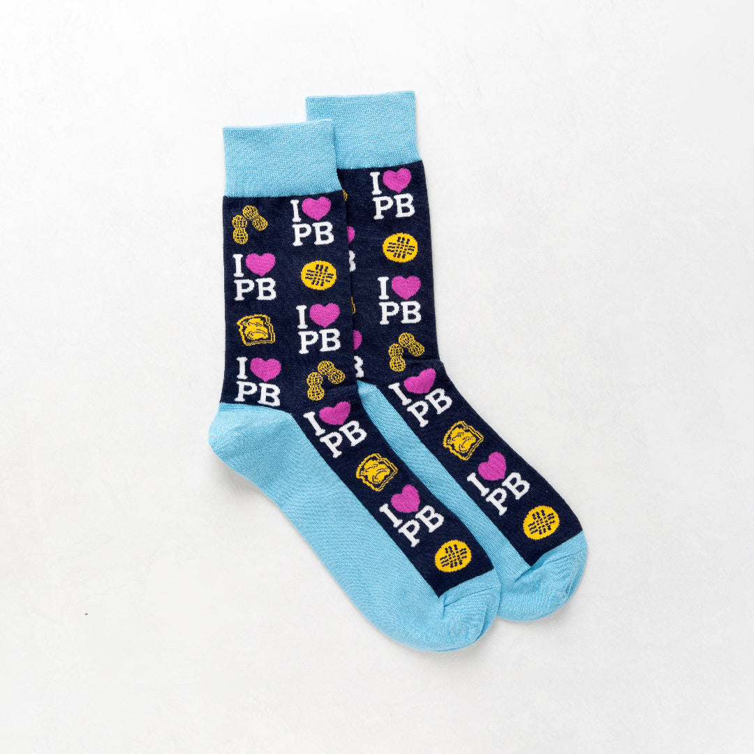 I Love PB Socks – Peanut Butter & Co - ilovepeanutbutter.com